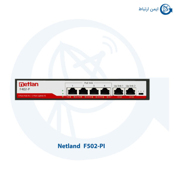 سوئیچ شبکه نت لند F502-PI | سوئیچ نت لند F502-PI